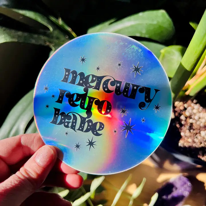 MERCURY RETRO BABE HOLOGRAPHIC STICKER